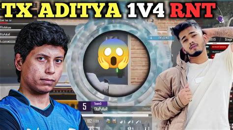 Tx Aditya 1v4 Rnt 😱 Upthrustesports Youtube