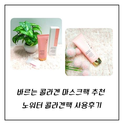 바르는 콜라겐 마스크팩 추천 노워터 프레스티지 콜라겐마스크 사용후기 네이버 블로그