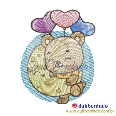 Matriz De Bordado Ursinho Duh Bordado Matrizes De Bordados