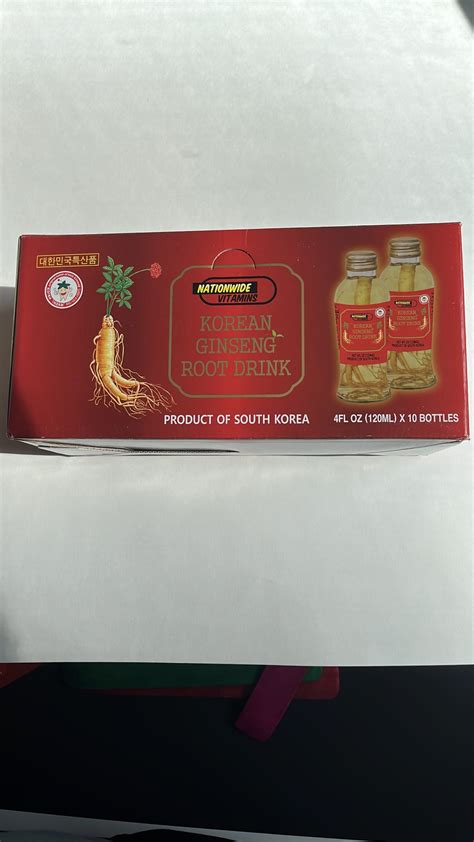 Korean Ginseng Root Drink 10 4 Oz Bottles Get 100 Best Quality Vitamin