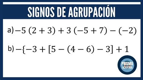 OPERACIONES CON SIGNOS DE AGRUPACIÓN 3 EJEMPLOS RESUELTOS YouTube