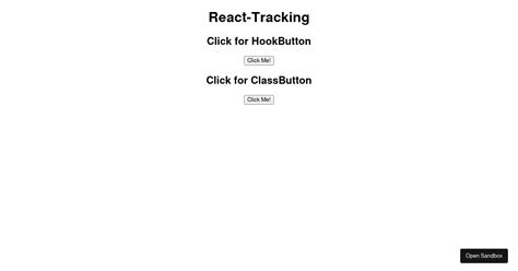 React Tracking Forked Codesandbox