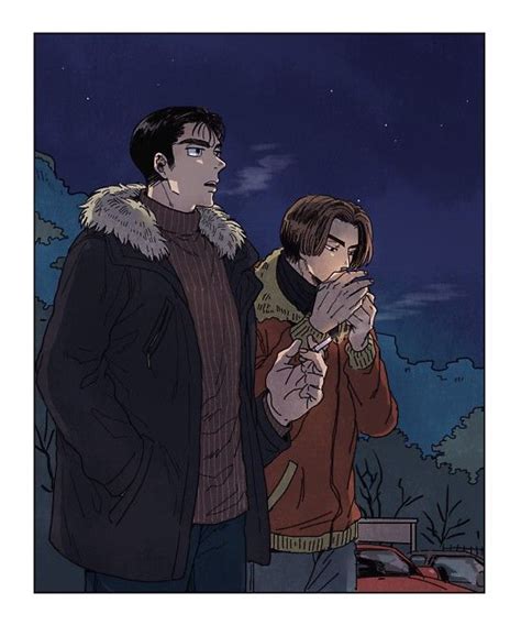 Takeshi Nakazato And Shingo Shoji Initial D 頭文字d イニシャルd Honeyworks イラスト