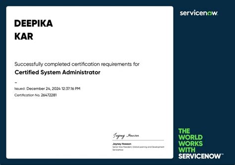 Servicenow Csa Capgemini Certification Deepika Kar