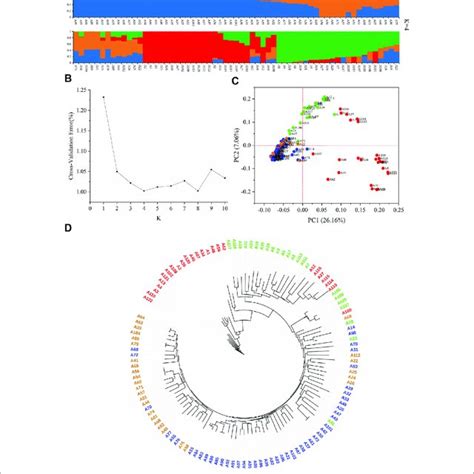Details Of Population Structure Analysis By Using 37929 Snps Based
