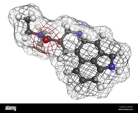 Lysergic Acid Diethylamide Lsd Hallucinogenic Drug Molecular Model