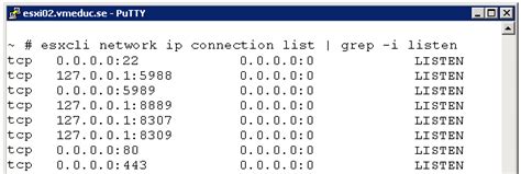 Using Netstat ARP In ESXi Shell