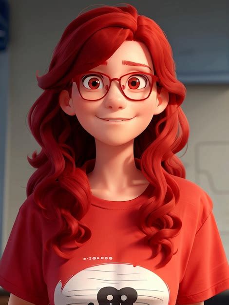 Premium Photo A Red Girl