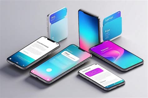Premium Photo Realistic Smartphone Mockup Device Uiux Mockup For