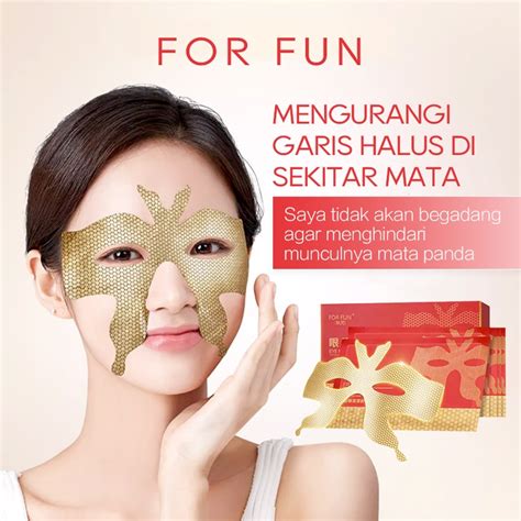 Jual PROMO FORFUN Masker Mata Collagen Eye Mask K Gold Masker Collagen Serum Gold Penghilang