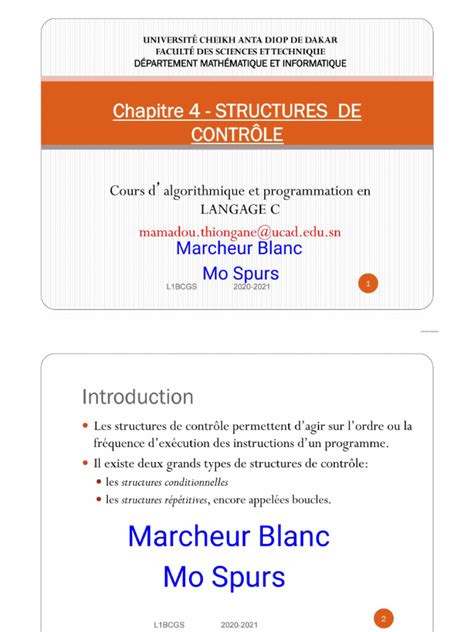 Chapitre 4 Structures De ContrÔle 1 241028 164819 Pdf