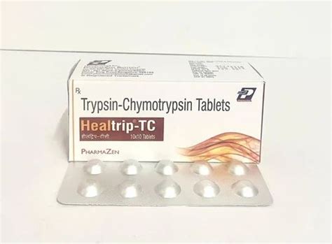 Trypsin Chymotrypsin Tablets At Rs 220 Strip Of 10 Tablets Chymocip