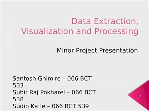 pptx data extraction visualization and processing with application
