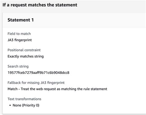 アップデート Aws Wafの検査条件にja3 フィンガープリントが利用できるようになりました Developersio
