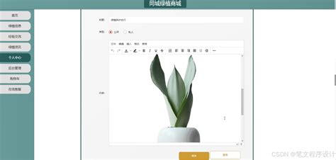 Java计算机毕业设计同城绿植商城（开题程序论文） Csdn博客