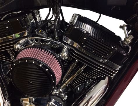 0940 1356 Covingtons Rocker Box Cover Dimpled Black Twin Cam C12