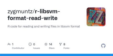 Github Zygmuntzr Libsvm Format Read Write R Code For Reading And Writing Files In Libsvm Format