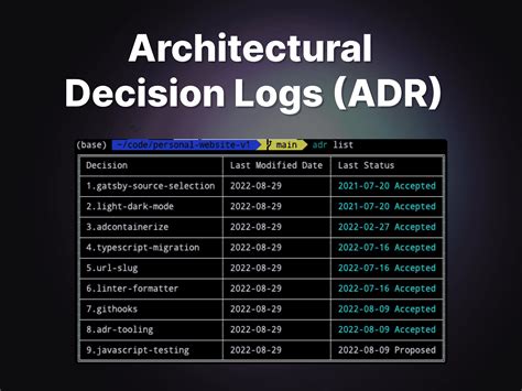 getting started with architectural decision records adr for your