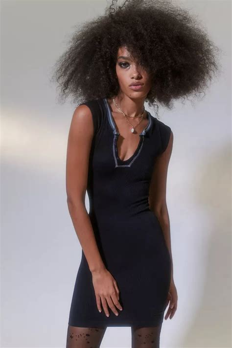 Out From Under Go For Gold Seamless Mini Dress Urban Outfitters