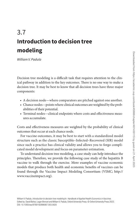 Pdf Introduction To Decision Tree Modeling