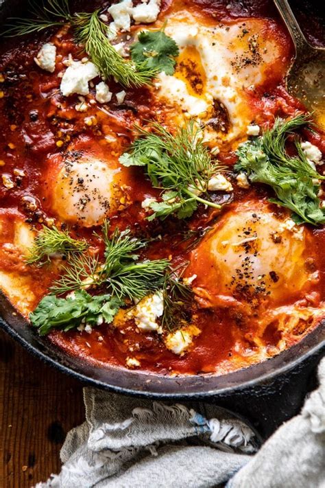 Eggs In Purgatory With Chile Butter And Feta Half Baked Harvest