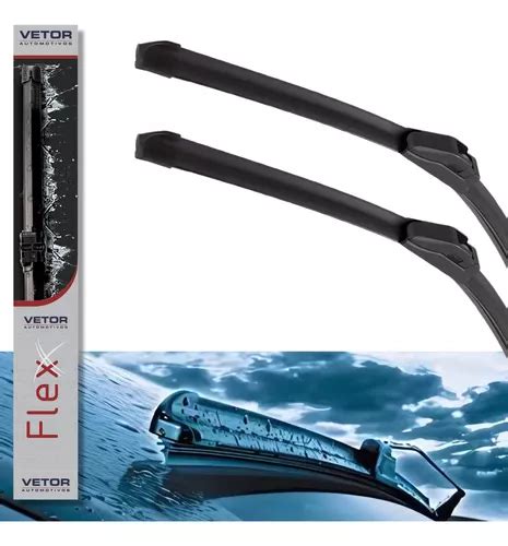 Par Palheta Limpador Parabrisa Vetor Flex Universal Gancho Frete Grátis