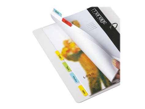 3l 10532 Twin Tabs 40mm Double Sided Assorted Colours Pack 24 Winc