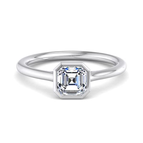 Alor Jewel Asscher Cut Diamond Engagement Ring For Women S 1 9 Ct Lab