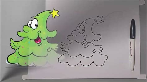 كيفية رسم شجرة عيد الميلاد How To Draw A Christmas Tree Youtube