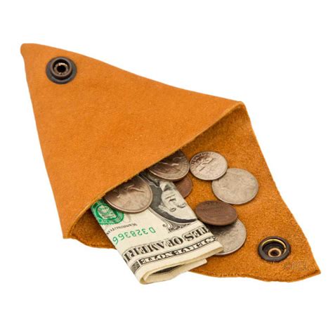 Leather Triangle Coin Pouch The Bikers Den