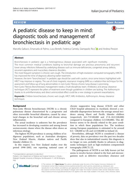 Pdf A Pediatric Disease To Keep In Mind Diagnostic Tools And