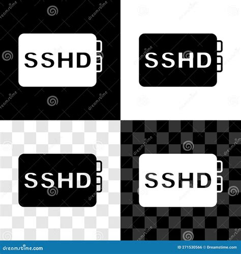 set sshd card icon isolated on color background solid state drive sign