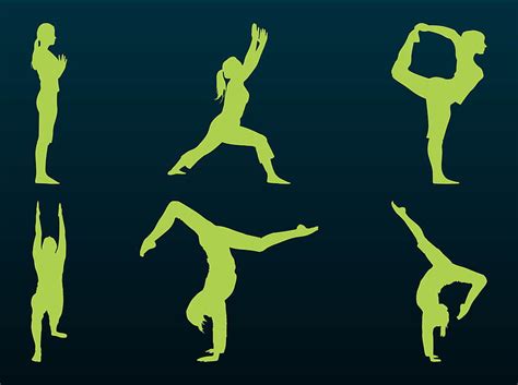유연한 사람 실루엣 Ai Uidownload