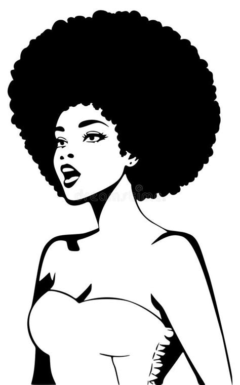 African American Singer Girl Silhouette African Female Singing