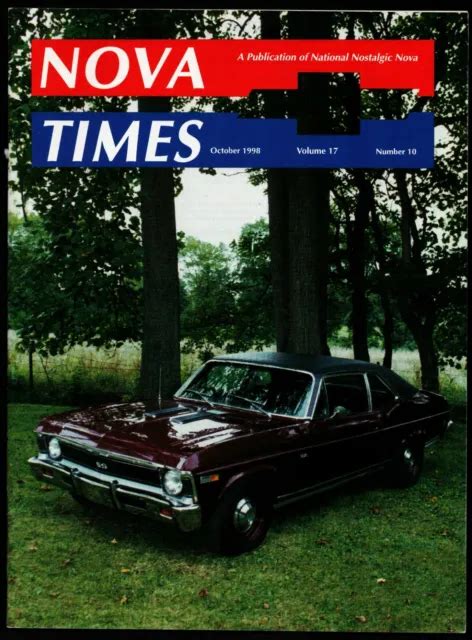 October 1998 Nova Times Magazine Volume 17 Number 10 Chevy Ii 69