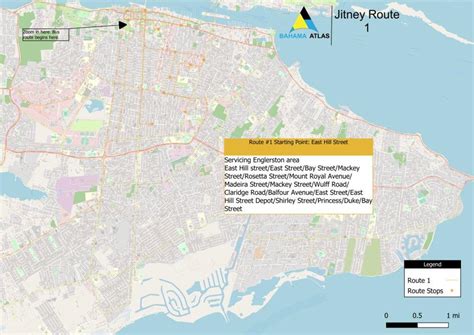 New Providence Bus Route Map Visitor Bundle By Bahama Atlas Avenza Maps