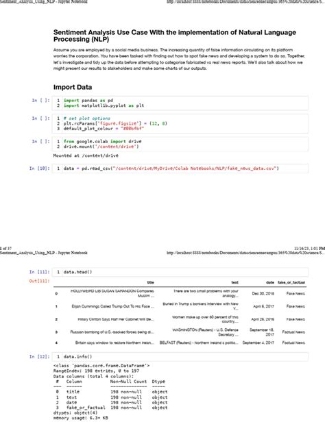 Sentiment Analysis Using Nlp Pdf Cognitive Science Information Science