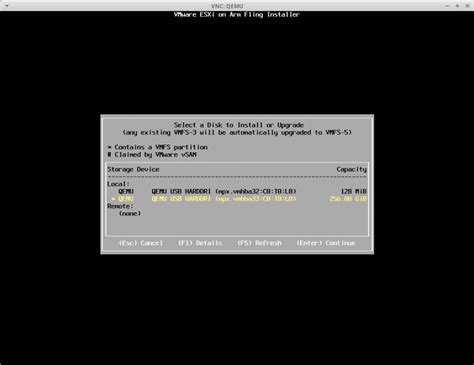 Running ESXi Arm Under QEMU Arm At VMware