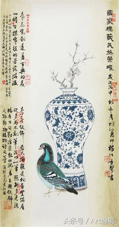 實力派畫家張景耀國畫作品青花瓷篇賞析 每日頭條