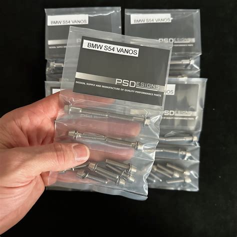 Psdesigns Bmw E46 M3 S54 Vanos Titanium Powerspec Bolts Psdesigns Global