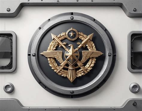 Premium Photo | The emblem on the front of a military vehicle