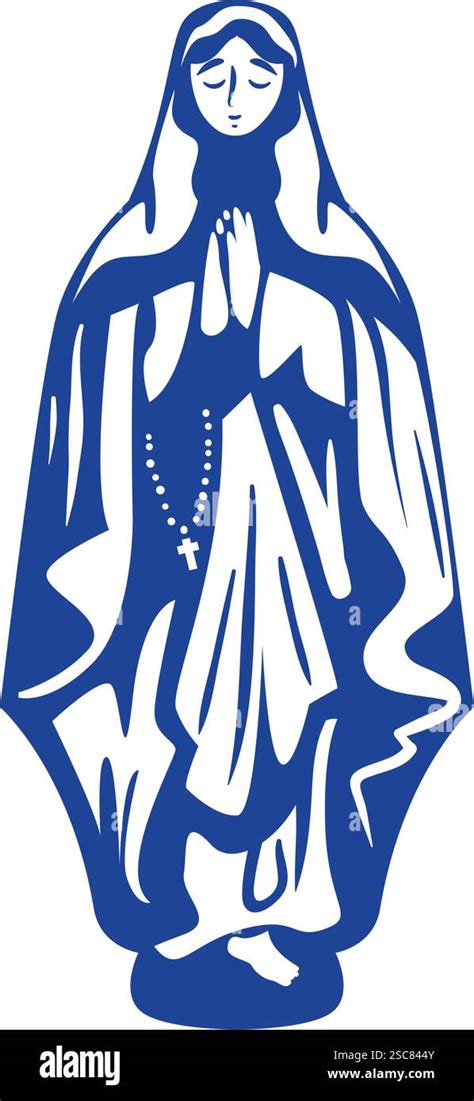 Classic Virgin Mary Icon Stock Vector Image And Art Alamy