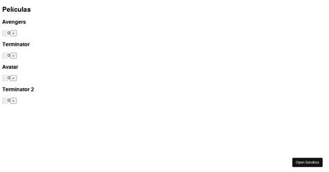 Ejemplo React Movies Codesandbox