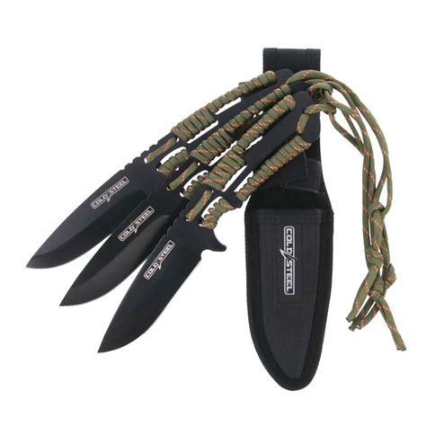 Cold Steel Kastknivar Med Paracord 3st Kastknivar