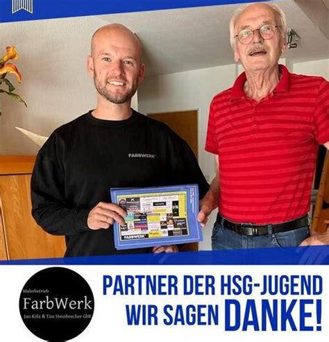 Malerbetrieb Farbwerk und HSG verlängern ihre Zusammenarbeit HSG
