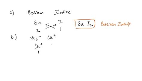 Solved What Is The Formula Of The Ionic Compound Expected To Form Between The Elements Barium