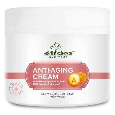 Unisex Herbal Base Earth Science Ayurveda Anti Aging Cream Adults
