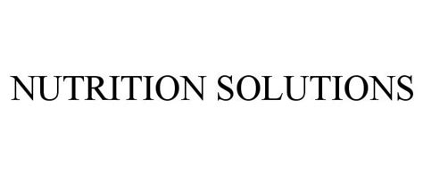 Nutrition Solutions Nutrition Solutions Inc Trademark Registration