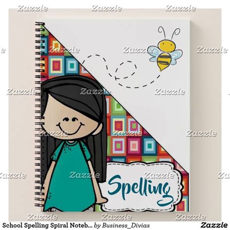 School Spelling Spiral Notebook School Notebooks Notebooks And Journals Notebook