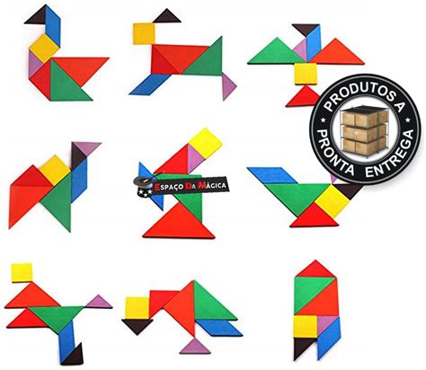 Tangram Brinquedo Educativo De Madeira Em Promoção Melhor Preço